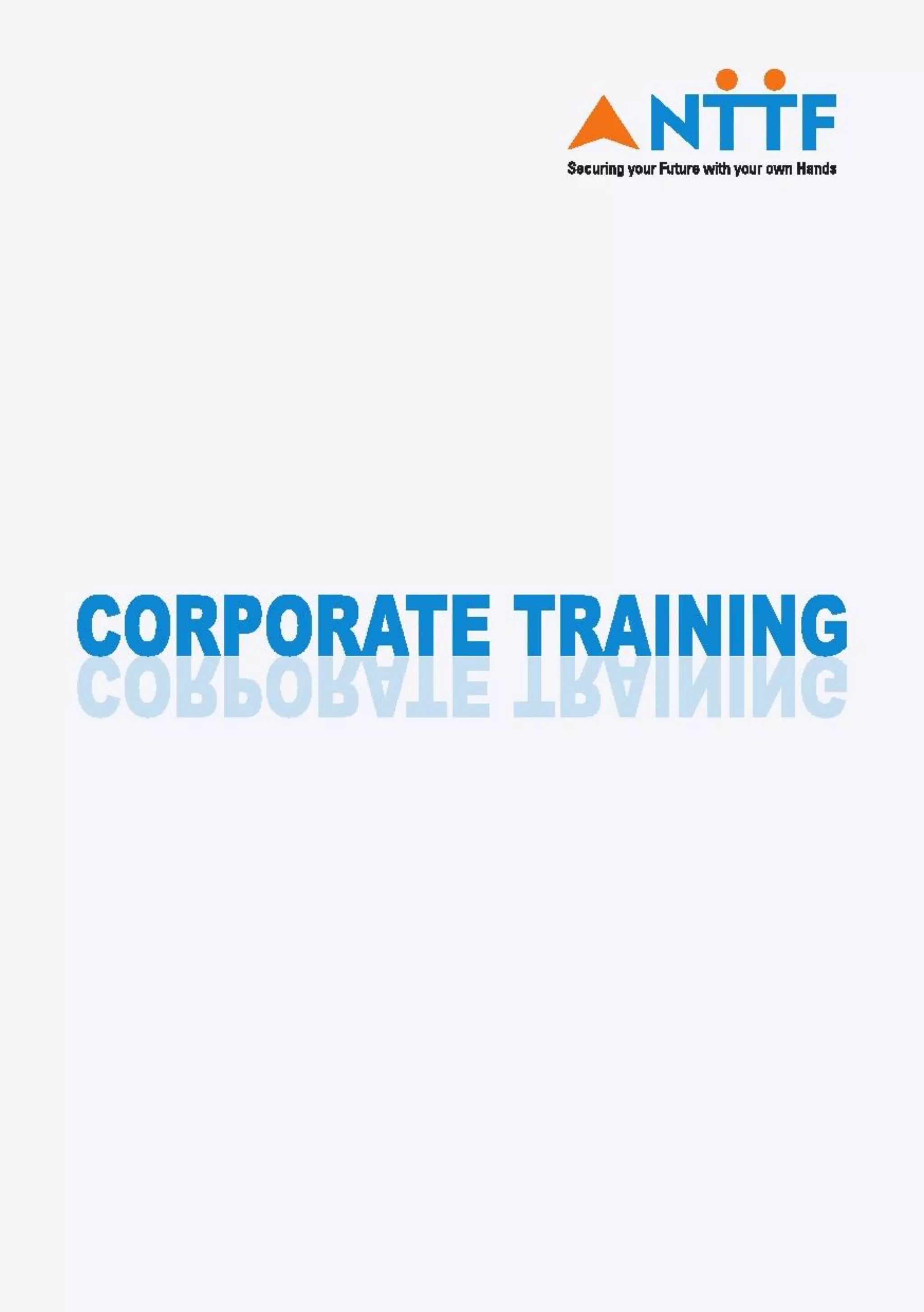 Corporate training brochure NTTF programs | PDF