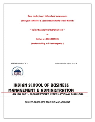 Corporate training management | DOCX | Science