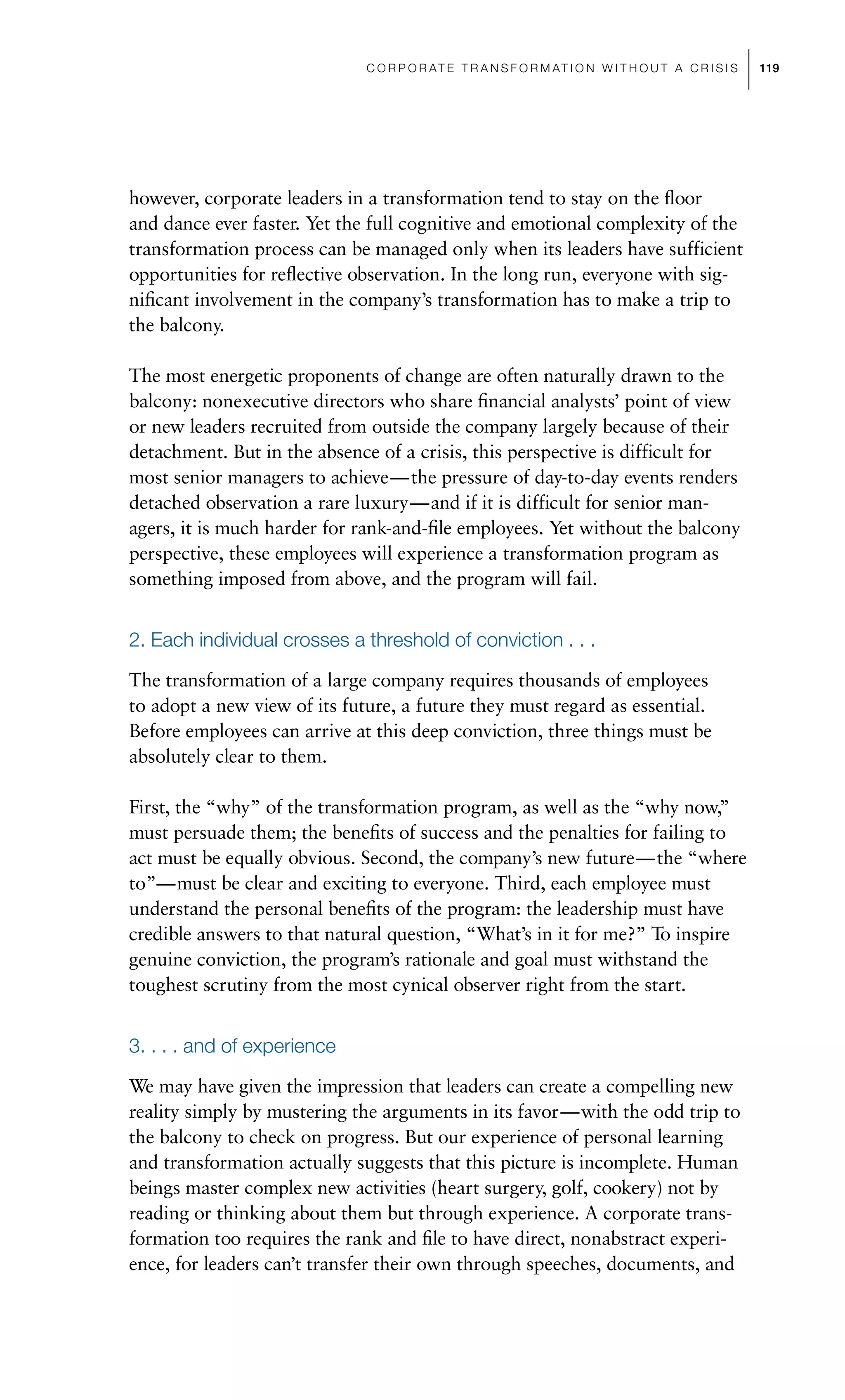 Corporate transformation without a crisis | PDF