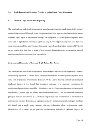 Corporate triple bottom line reporting | PDF