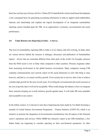 Corporate triple bottom line reporting | PDF