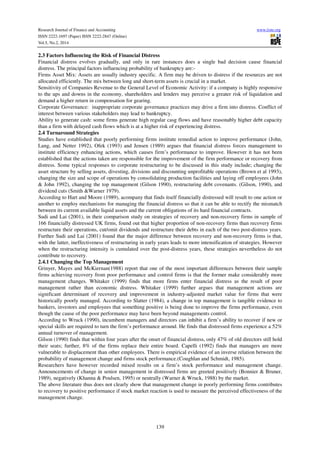 Corporate turn around strategies by financially distressed | PDF