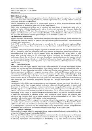 Corporate turn around strategies by financially distressed | PDF