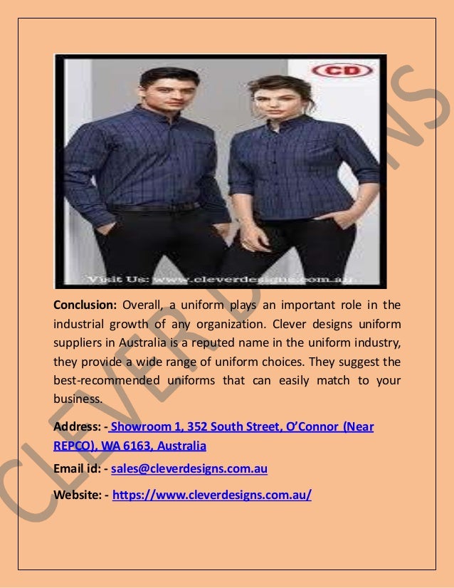 Corporate uniform perth