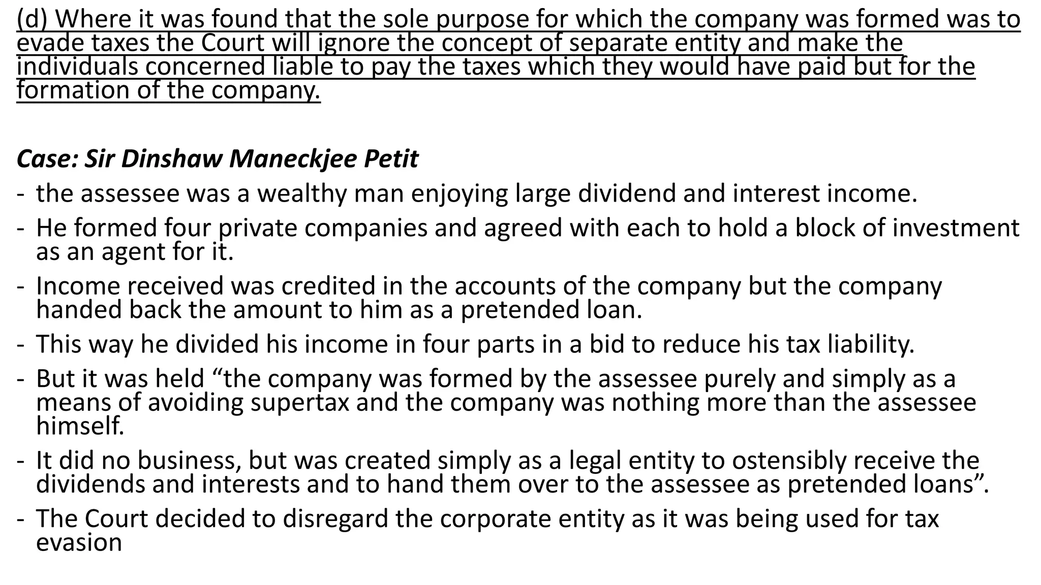 Corporate Veil, Civil & Criminal Liabilities, Cases.pptx