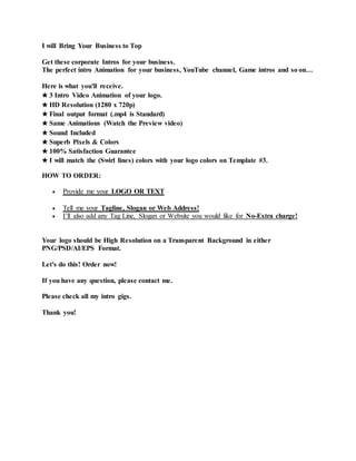 Corporate video | DOCX