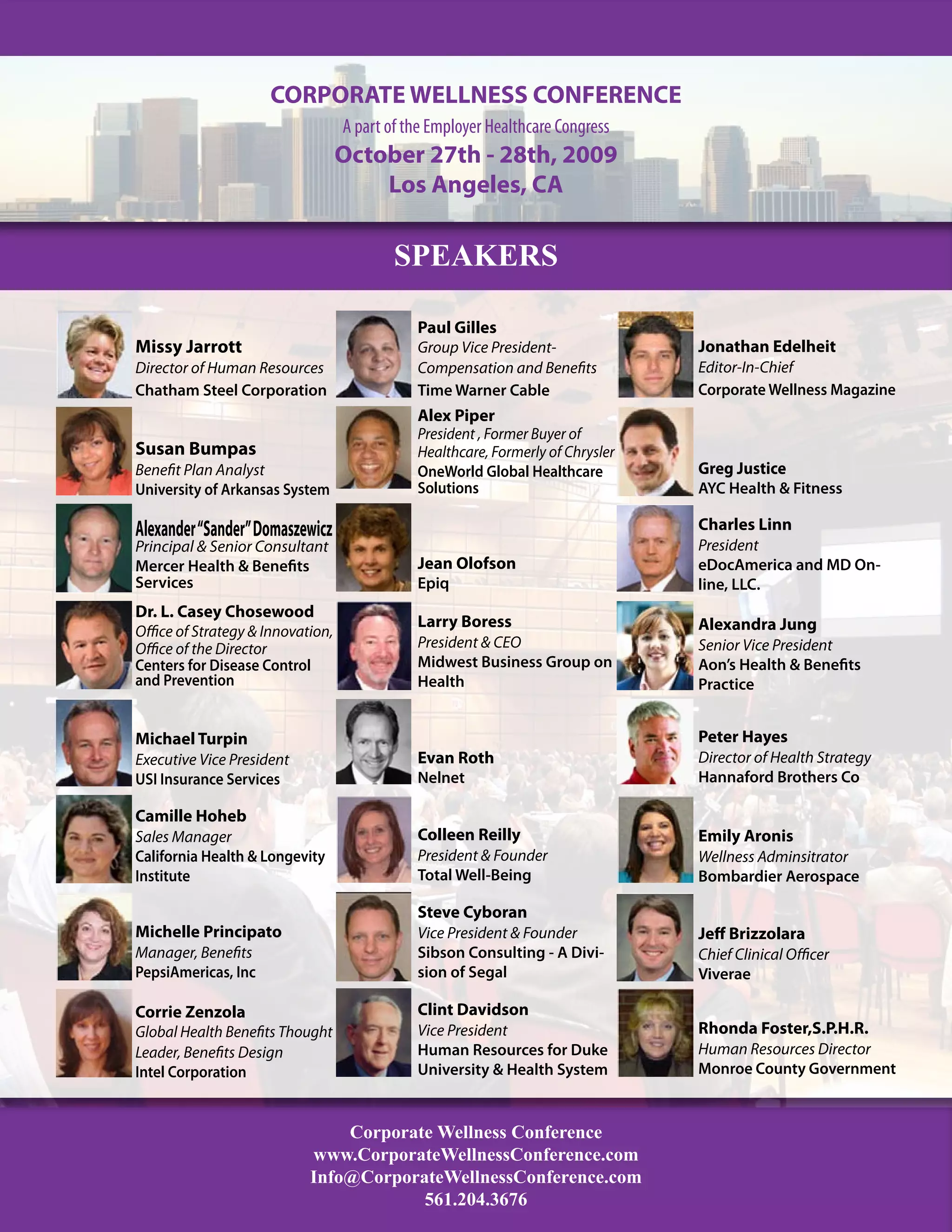 Corporate Wellness Conference Brochure | PDF