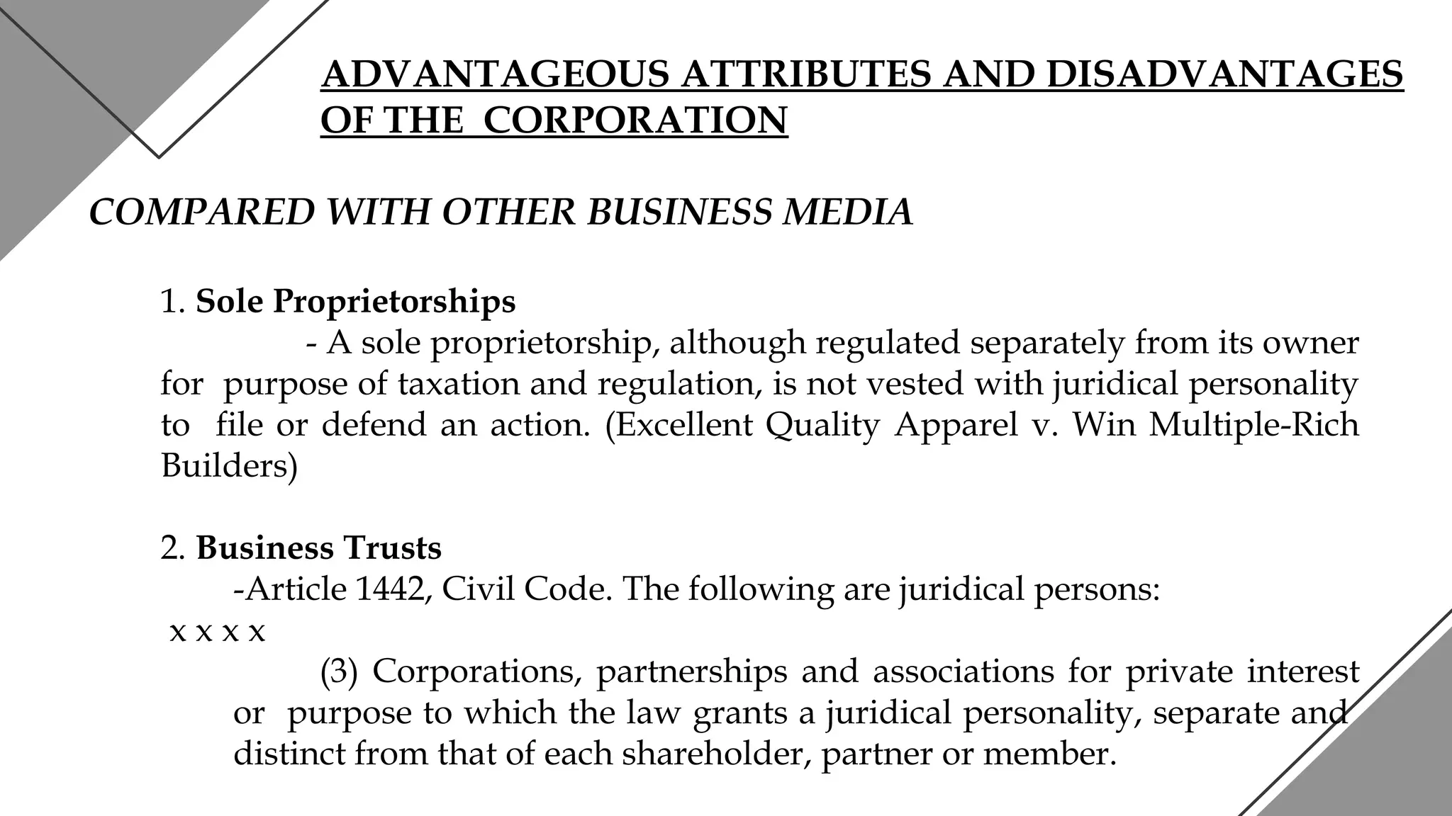 R.A. No. 11232 - The Revised Corporation Code Concepts and Doctrines | PPTX