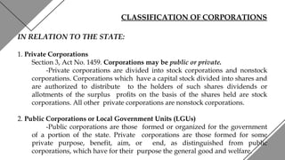 R.A. No. 11232 - The Revised Corporation Code Concepts and Doctrines | PPTX