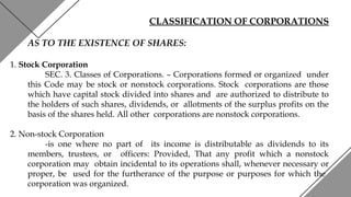 R.A. No. 11232 - The Revised Corporation Code Concepts and Doctrines | PPTX