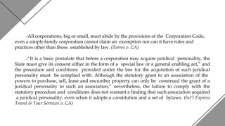 R.A. No. 11232 - The Revised Corporation Code Concepts and Doctrines | PPTX