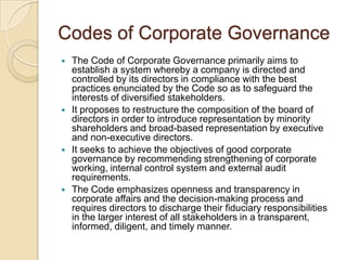 Corporate governance lecture 1 | PPTX