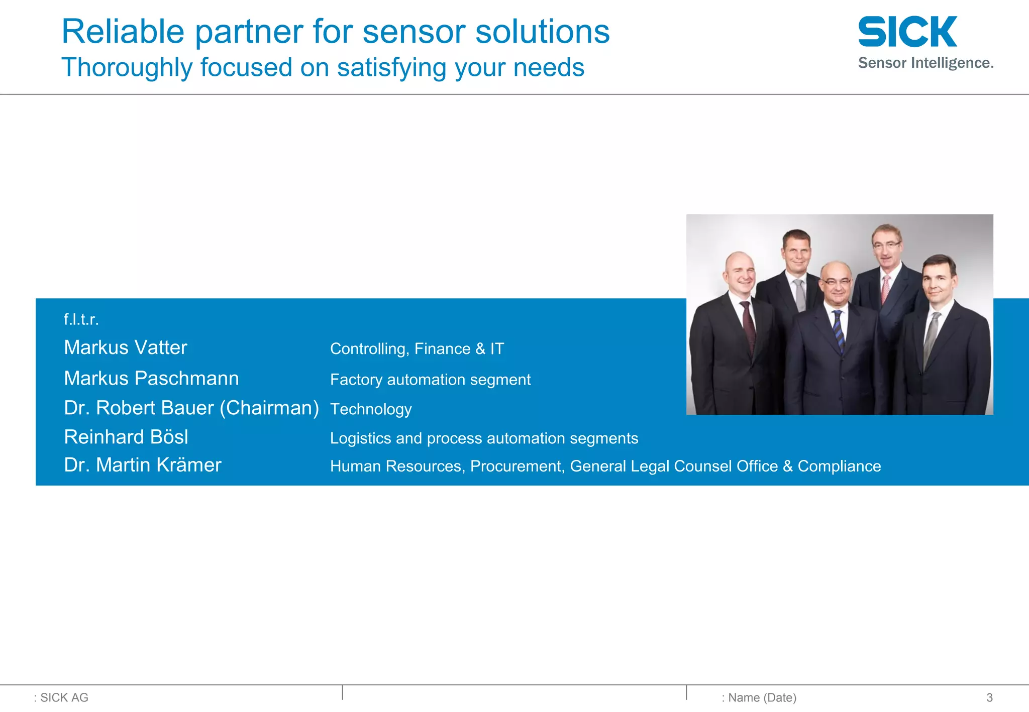 SICK AG Corp presentation basics_2012-10_en | PPT
