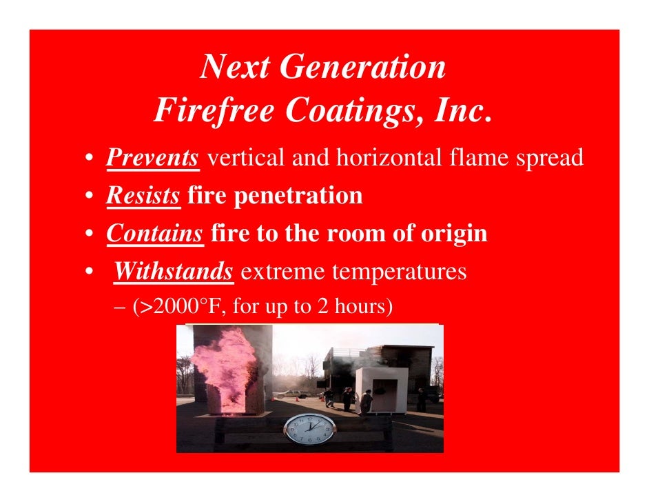 Firefree 88 / The Next Generation of Fire Resistant Coatings