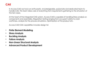 Corp Profile Access Cad | PPT