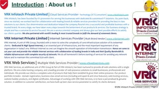 VRK Infotech (P) Limited, Corporate Profile | PPT