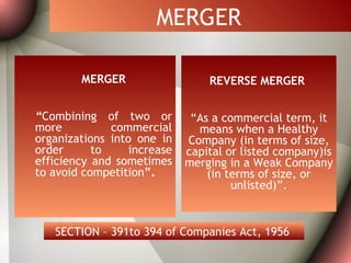 Corporate Restructuring: Role of Stock Exchanges | PPT