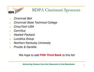 BDPA Future & Fifth Third Bank (Jan 2014) | PPT