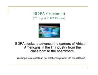 BDPA Future & Fifth Third Bank (Jan 2014) | PPT