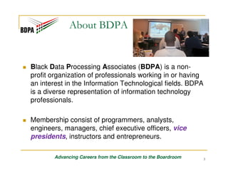 BDPA Future & Fifth Third Bank (Jan 2014) | PPT