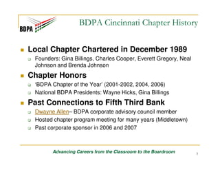 BDPA Future & Fifth Third Bank (Jan 2014) | PPT
