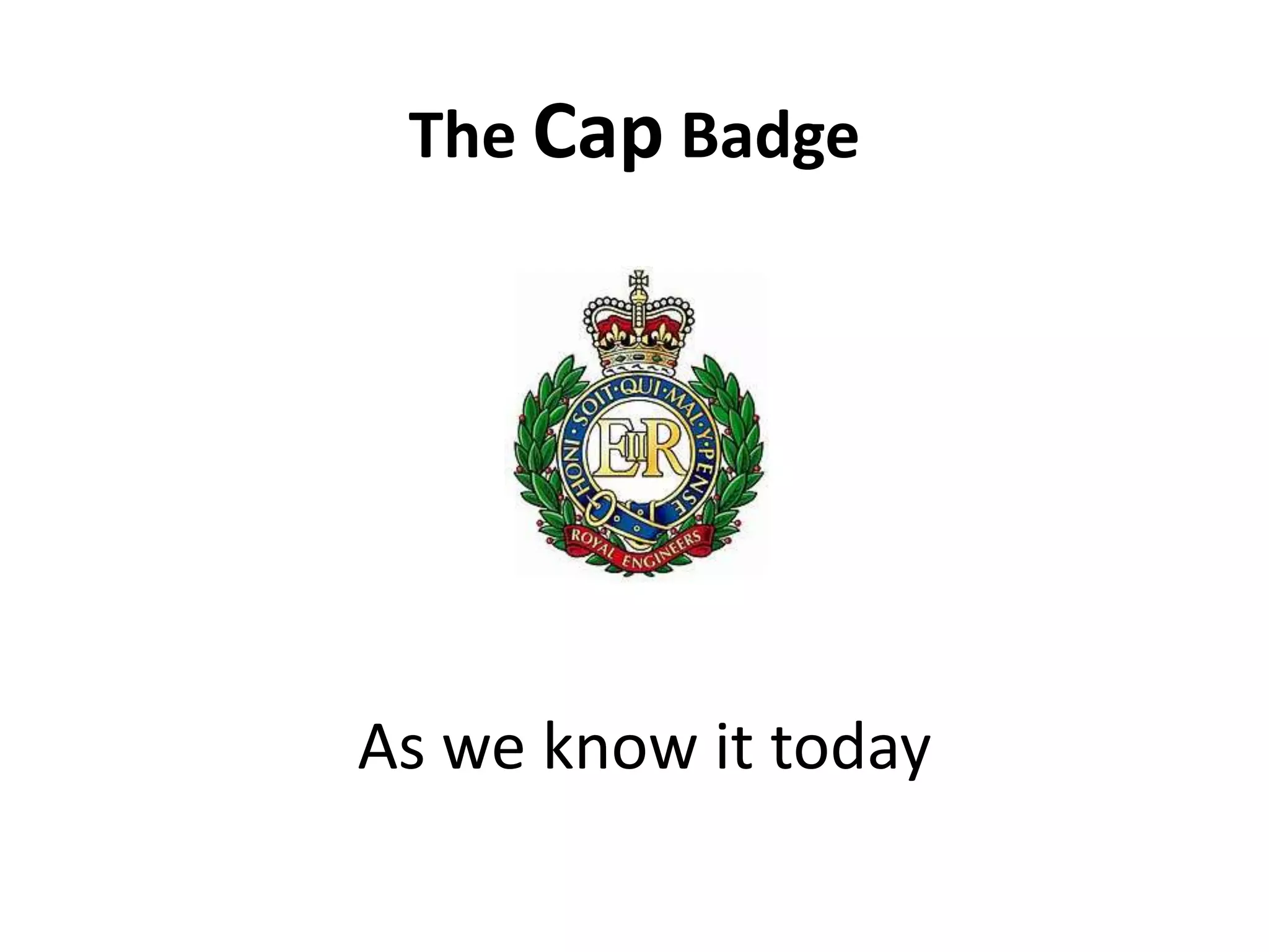 Corps of royal engineers badges and emblems | PPTX