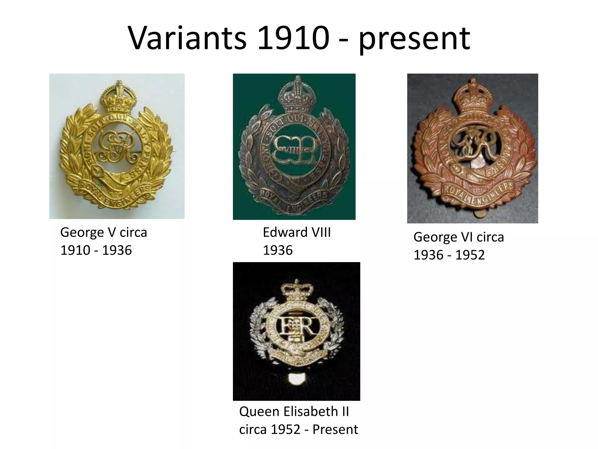 Corps of royal engineers badges and emblems | PPTX