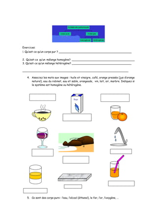 Corps purs et melanges | PDF