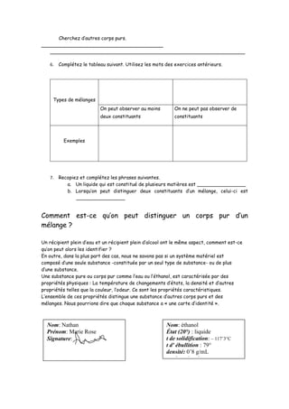 Corps purs et melanges | PDF
