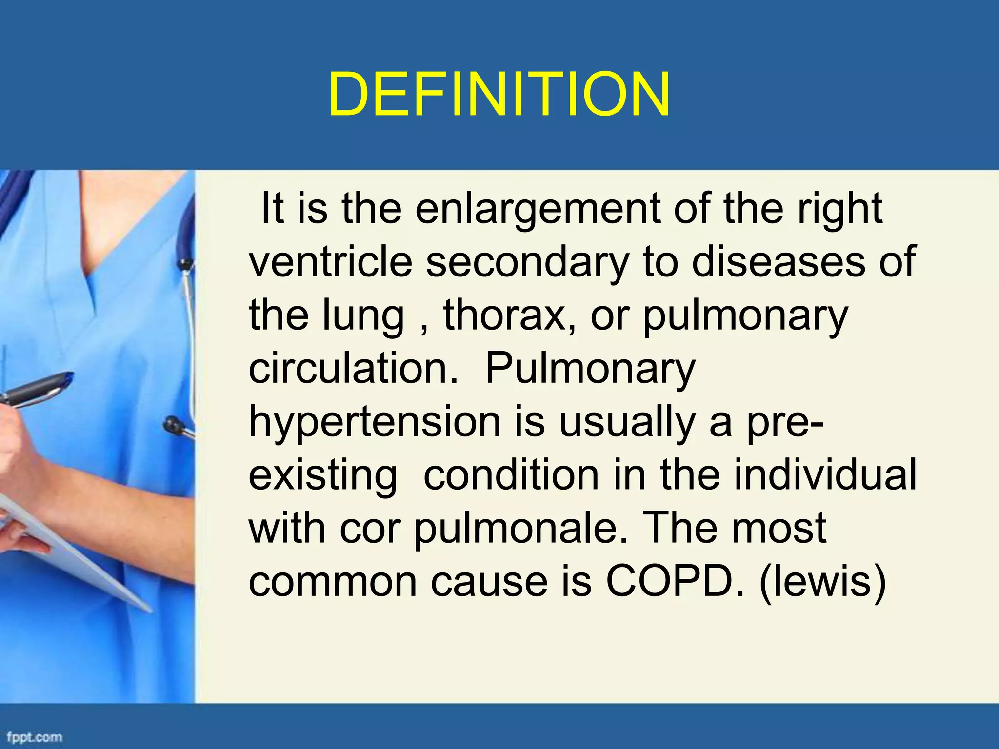 Cor pulmonale | PPTX