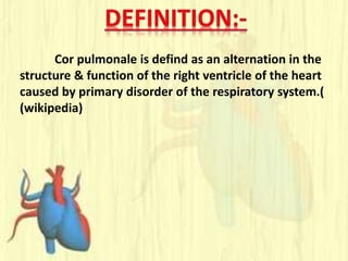 Cor pulmonaly | PPTX