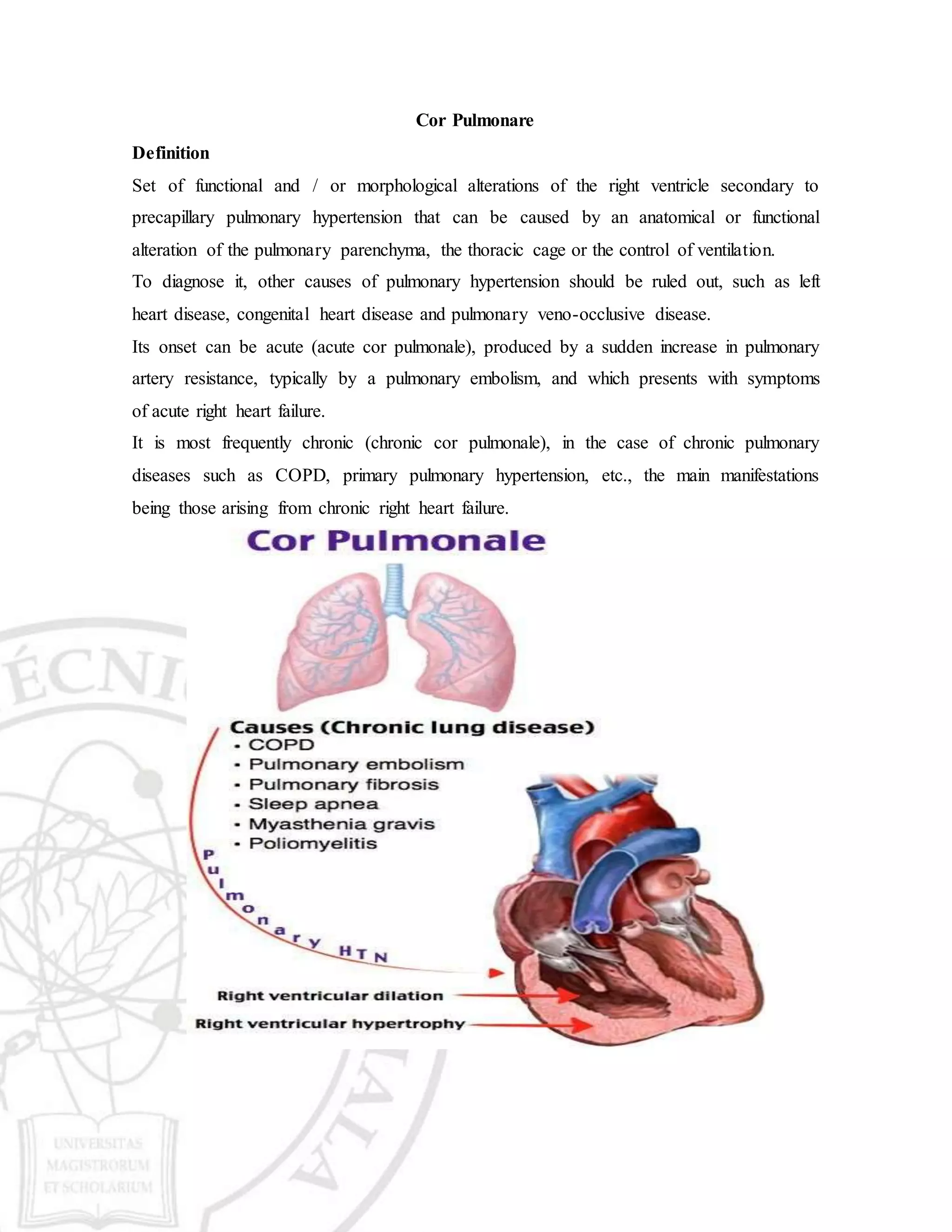 Cor pulmonare | PDF