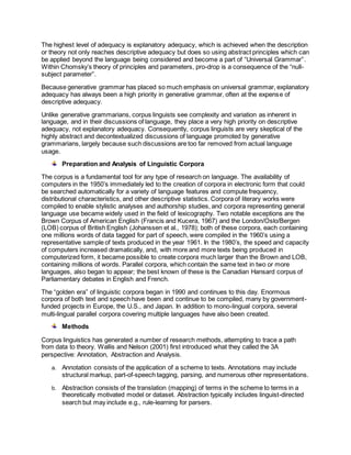 Corpus Analysis in Corpus linguistics | DOCX