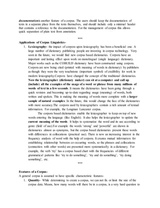 Corpus Linguistics | PDF
