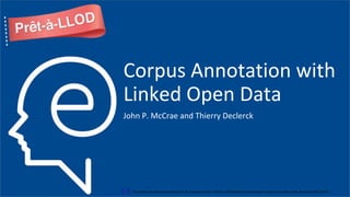 Corpus Annotation with Linked Open Data | PPT