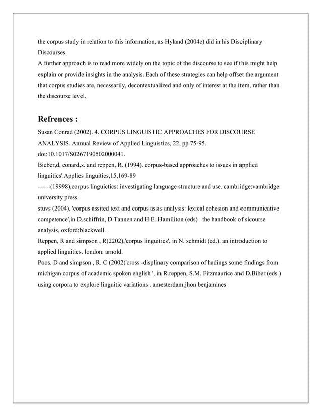 Corpus approaches to discourse analysis | DOCX