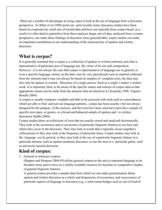 Corpus approaches to discourse analysis | DOCX
