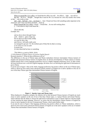 Corpus based research on the development of theme choices in chinese learners’ english speech | PDF