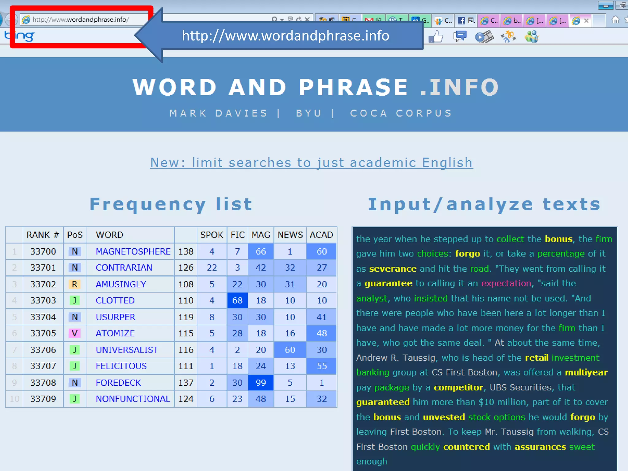 Corpus: Word Frequency | PPT