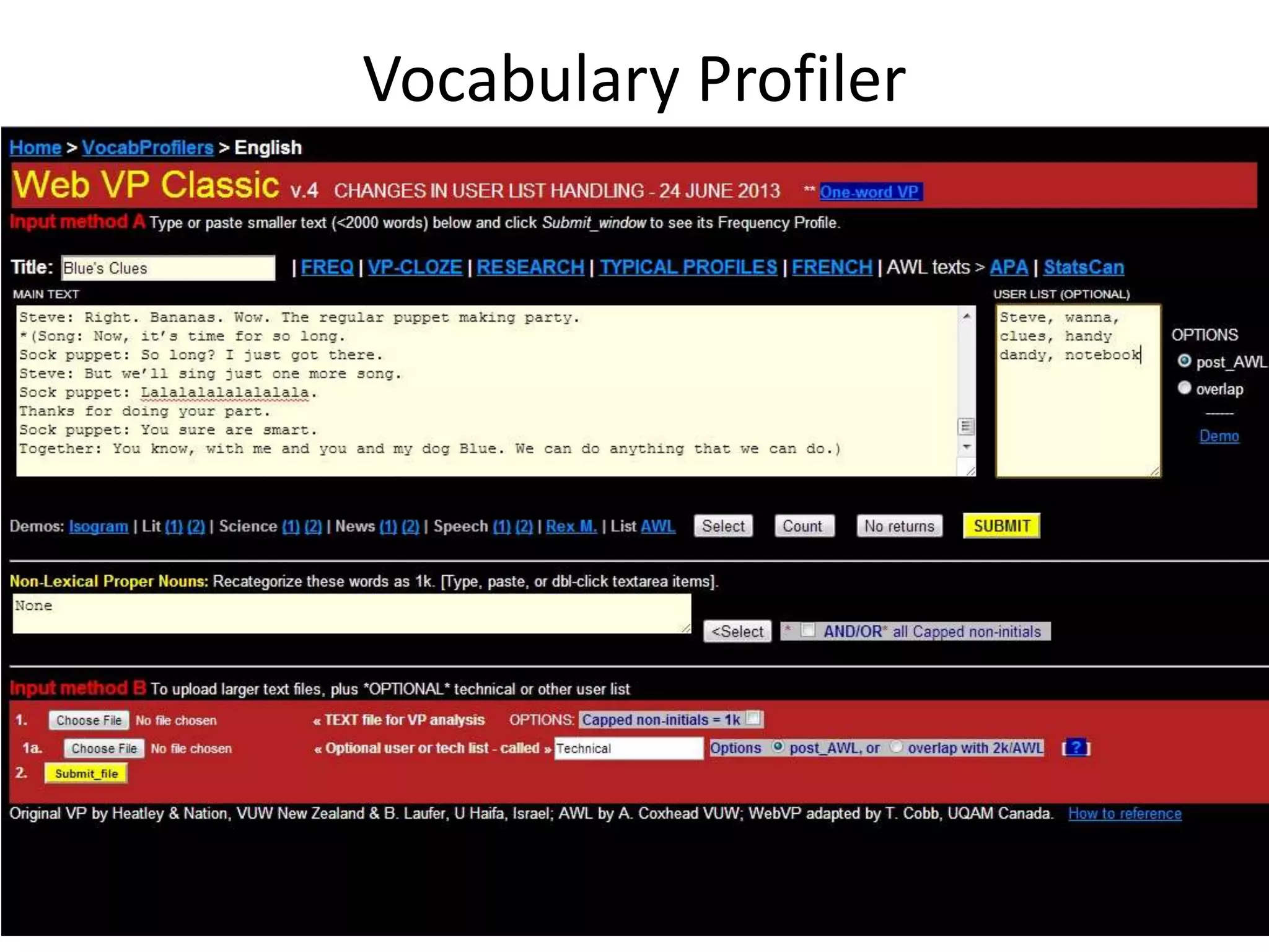 Corpus: Word Frequency | PPTX