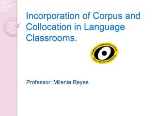 Corpus and collocations | PPT