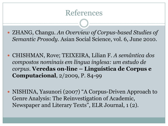 Corpus and semantics final | PPT