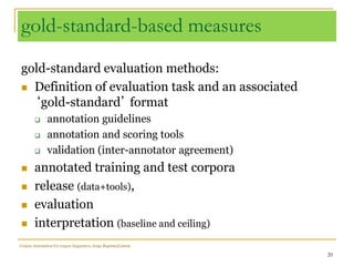 Corpus annotation for corpus linguistics (nov2009) | PPTX