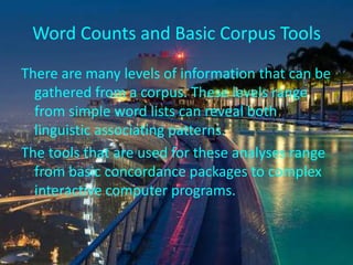 Corpus linguistics | PPTX