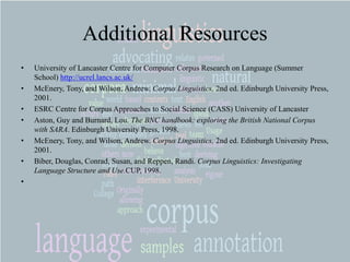 Corpus linguistics | PPTX