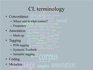 Corpus linguistics | PPTX