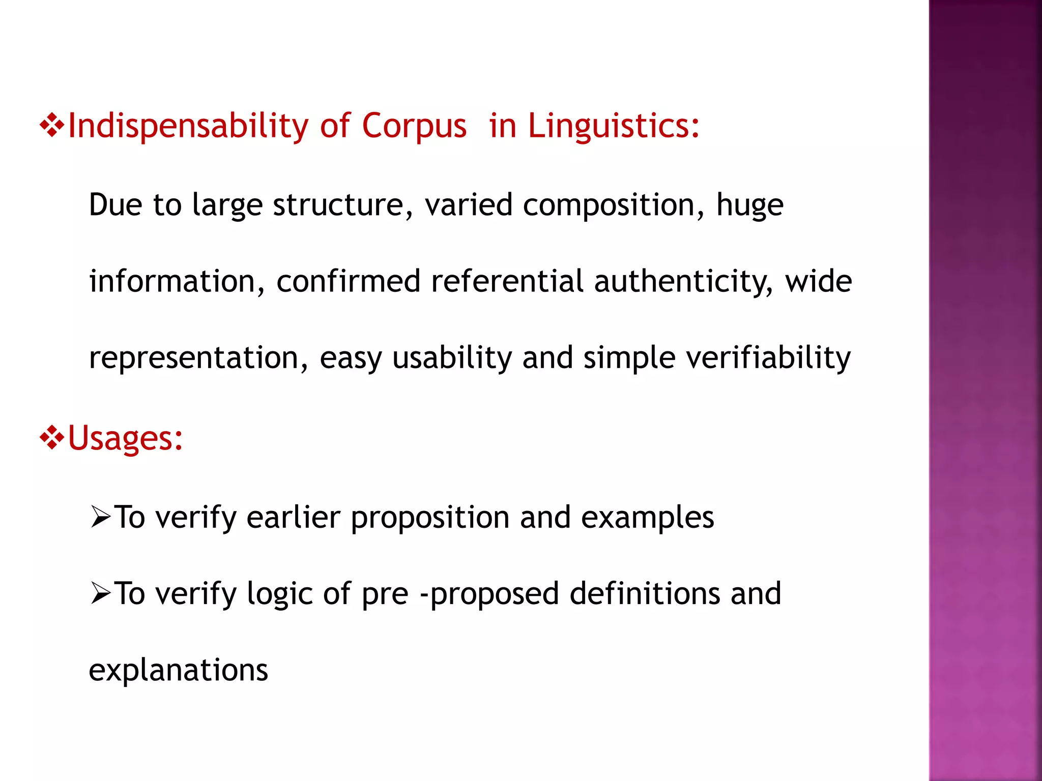 Corpus linguistics | PPTX