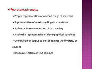 Corpus linguistics | PPTX