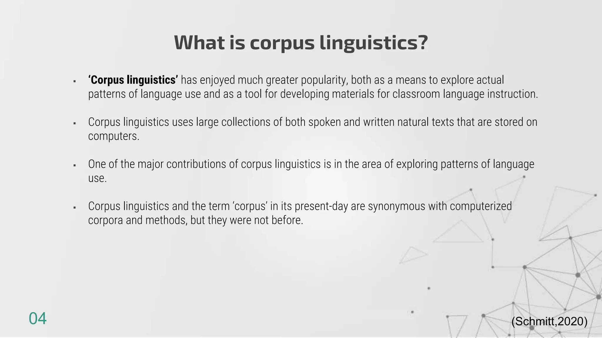 Corpus linguistics, ch6 | PPTX