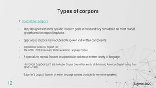 Corpus linguistics, ch6 | PPTX